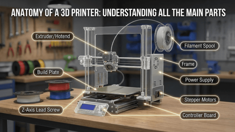 Anatomy of a 3D Printer: Complete Guide to Main Parts and Components