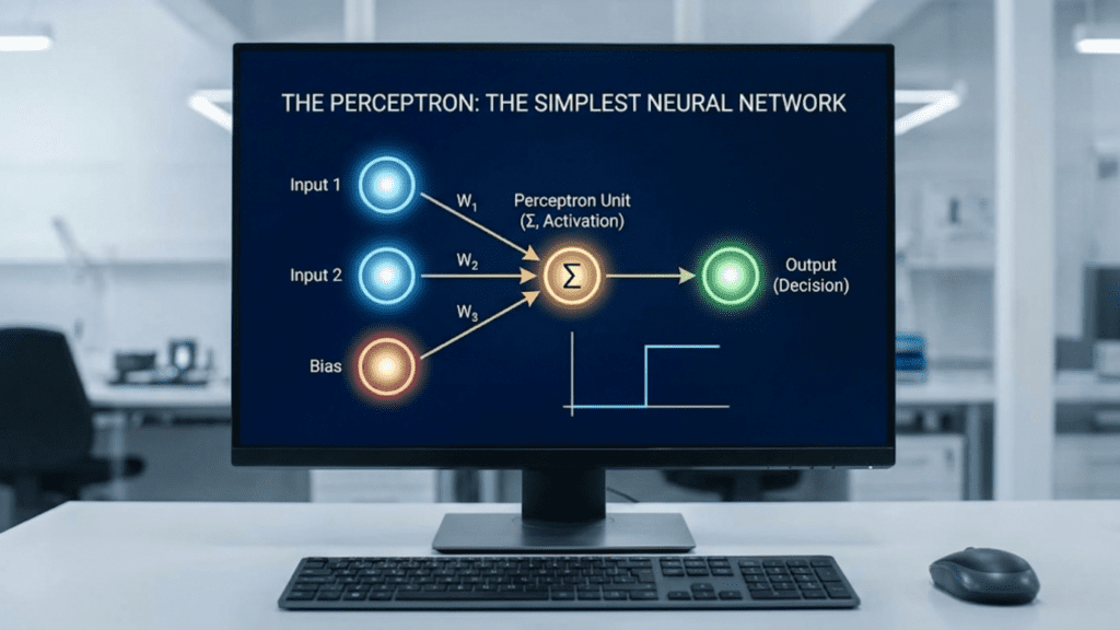 The Perceptron: The Simplest Neural Network Explained