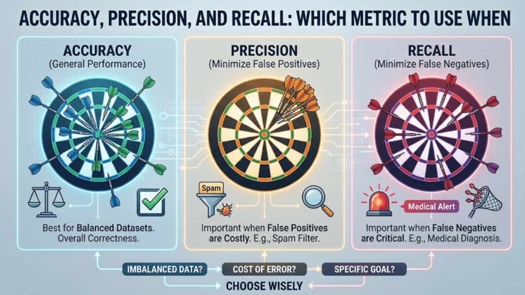 Accuracy, Precision, and Recall: Choosing the Right Metric