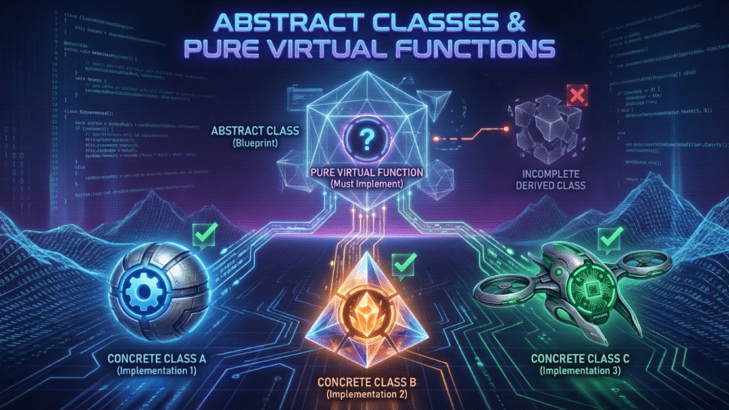 Abstract Classes in C++: Master Pure Virtual Functions and Interfaces