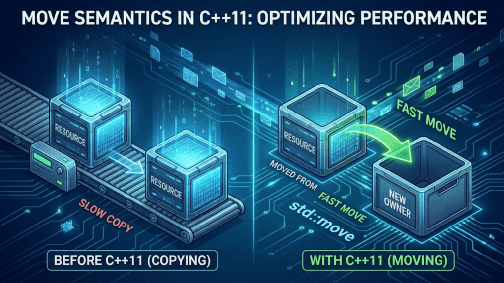 Move Semantics in C++11: Optimizing C++ Performance with Move Constructors