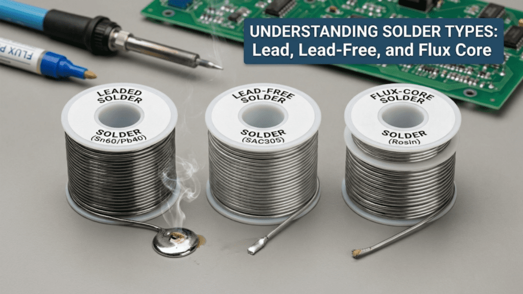 Understanding Solder Types: Lead, Lead-Free, and Flux Core Explained