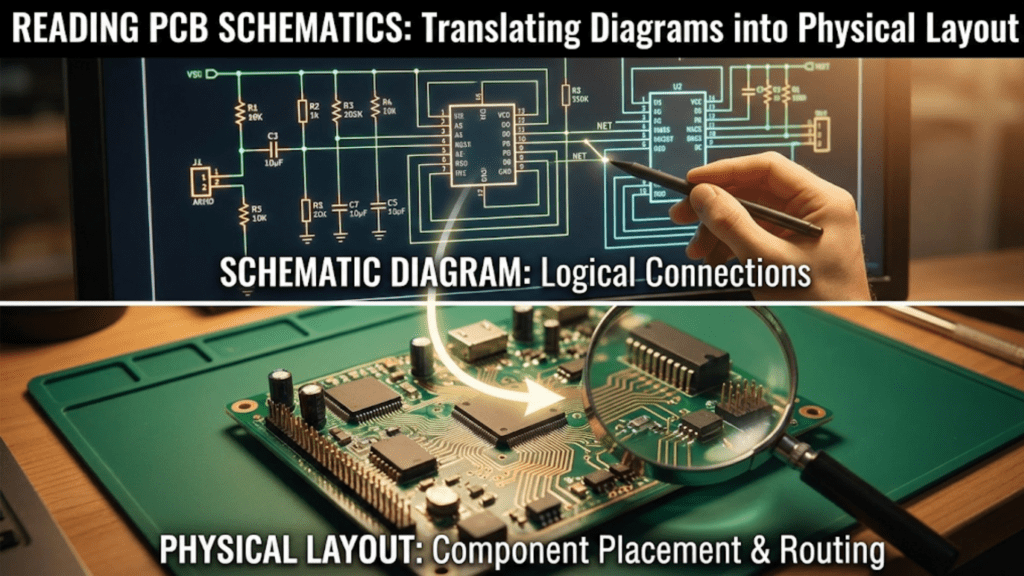 Reading PCB Schematics: Translating Circuit Diagrams into Physical Layout
