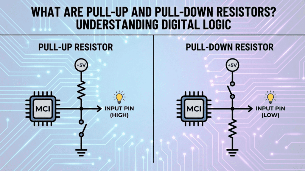 What Are Pull-Up and Pull-Down Resistors? Complete Guide to Digital Logic